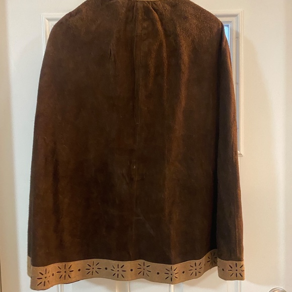 Just Leather | Jackets & Coats | 0 Leather Vintage Poncho Cape | Poshmark